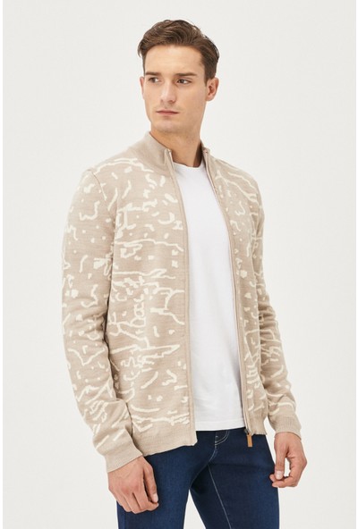 Altınyıldız Classics Standart Fit Düz Triko Fermuarlı Hırka