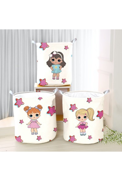 İnstababyrooms Çocuk Odası Dijital Baskılı Çok Amaçlı 3'lü Sepet Model 0016 İnstababyrooms Çocuk Odası Dijital Baskılı Çok Amaçlı 3'lü Sepet Model 0016