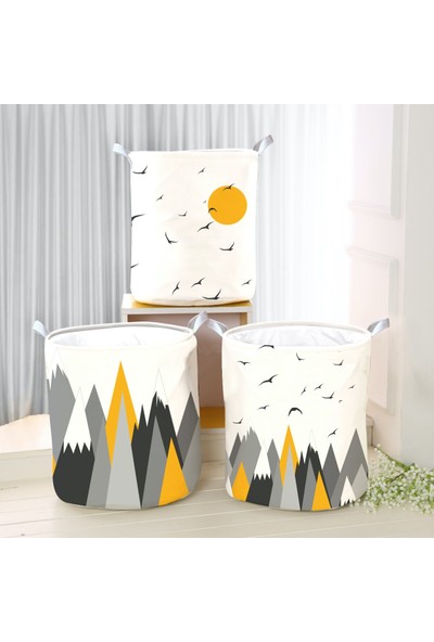 İnstababyrooms Çocuk Odası Dijital Baskılı Çok Amaçlı 3'lü Sepet Model 0017 İnstababyrooms Çocuk Odası Dijital Baskılı Çok Amaçlı 3'lü Sepet Model 0017