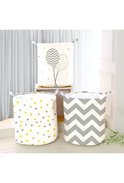 İnstababyrooms Çocuk Odası Dijital Baskılı Çok Amaçlı 3'lü Sepet Model 0018 İnstababyrooms Çocuk Odası Dijital Baskılı Çok Amaçlı 3'lü Sepet Model 0018