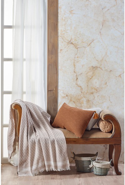 Fushia Trio Pamuklu Tv Battaniyesi | Diz Battaniyesi Bej Fushia Trio Pamuklu Tv Battaniyesi | Diz Battaniyesi Bej