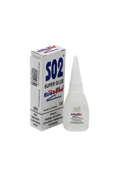 Elsa Bond S02 Süper Hızlı Güçlü Yapıştırıcı 20 gr Elsa Bond S02 Süper Hızlı Güçlü Yapıştırıcı 20 gr