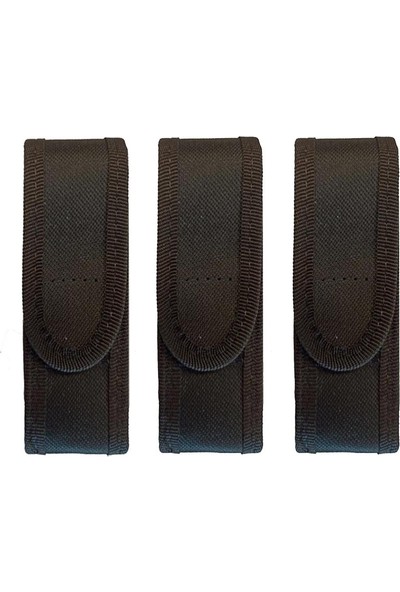 Asker Vadisi Şarjör Kılıfı Imperteks Kumaş Siyah Renk Tüm 9 Mm.uyumlu x 3 Adet