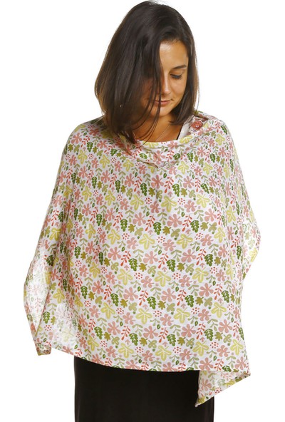 Baby Plus Müslin Emzirme Önlüğü Çiçekli