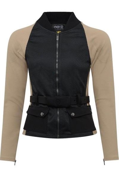 Knox Zephyr Pro File Korumalı Bayan Yazlık Motosiklet Montu (Bej)