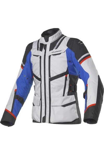 Clover Savana-3 Wp Korumalı Motosiklet Ceketi (Mavi / Gri) Clover Savana-3 Wp Korumalı Motosiklet Ceketi (Mavi / Gri)