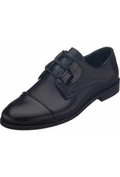Costo Shoes 45,46,47,48,49,50 Numaralarda NV1945 Siyah Analin Erkek Ayakkabısı