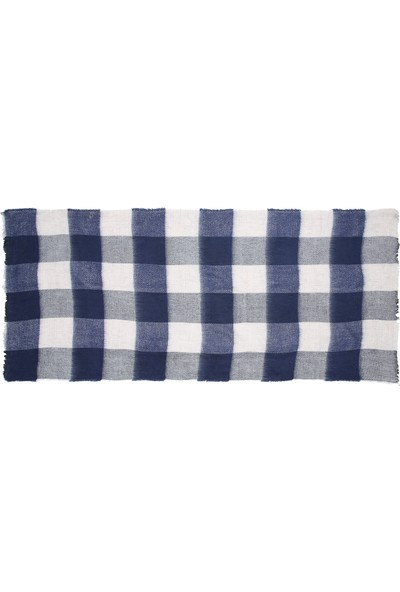 Aris Lacivert-Beyaz-Gri Omuz Şalı Aris Lacivert-Beyaz-Gri Omuz Şalı