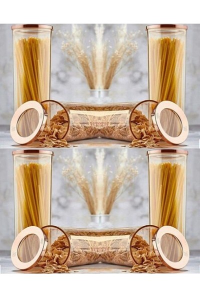 Zuzu Made 8'li Yuvarlak Saklama Kabı Bakır VP 180(8 Adet)