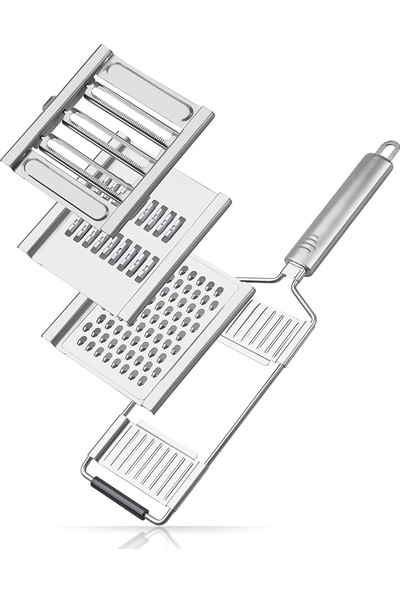 Zuzu Made 3 Bıçaklı Çoklu Dilimleyici ve Rende Paslanmaz Çelik