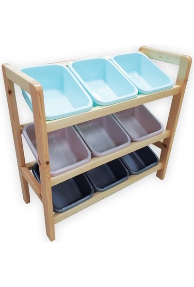 Woody Life Plastik Kutulu Ahşap Çocuk Odası Anaokulu Kreş Dolap Woody Life Plastik Kutulu Ahşap Çocuk Odası Anaokulu Kreş Dolap