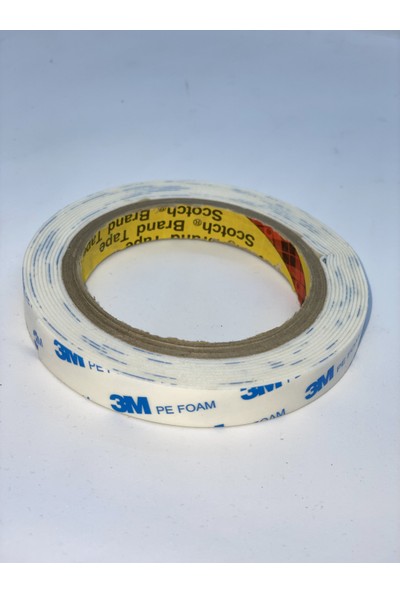 3m 9R110W Çift Taraflı Beyaz Köpük Bant - 25 mm Genişlik - 2 Metre Uzunluk 3m 9R110W Çift Taraflı Beyaz Köpük Bant - 25 mm Genişlik - 2 Metre Uzunluk