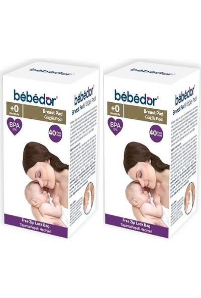 Bebedor Göğüs Pedi 40'lı 2 Adet