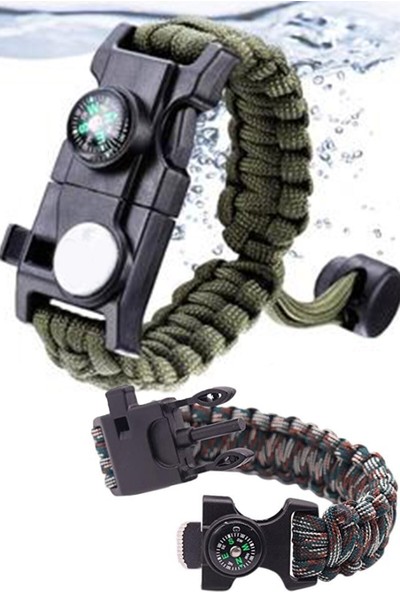 Orcamp Paracord Hayatta Kalma Bilekliği - Renkli 1410 Orcamp Paracord Hayatta Kalma Bilekliği - Renkli 1410
