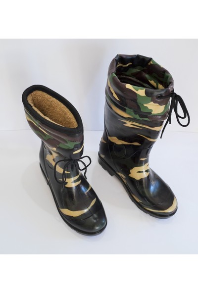 Doğan Kamuflaj Desenli Içi Yünlü Konçlu Çizme Doğan Kamuflaj Desenli Içi Yünlü Konçlu Çizme