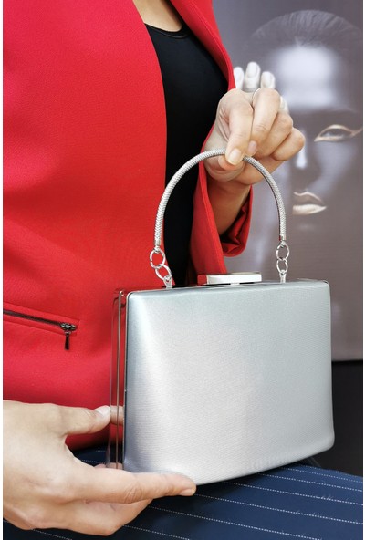 Nazart Kadın Kumaş Gümüş Abiye Clutch Portföy Kadın Gece Çantası Nazart Kadın Kumaş Gümüş Abiye Clutch Portföy Kadın Gece Çantası