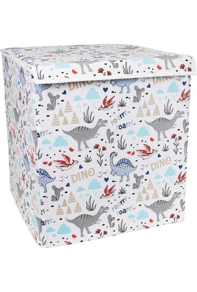 Ata Colleciton Baskılı Kapaklı Çocuk Oyuncak Kutusu