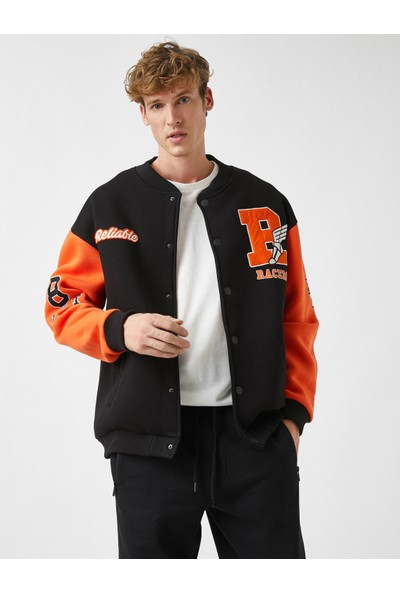 Koton Kolej Bomber Ceket Sweatshirt