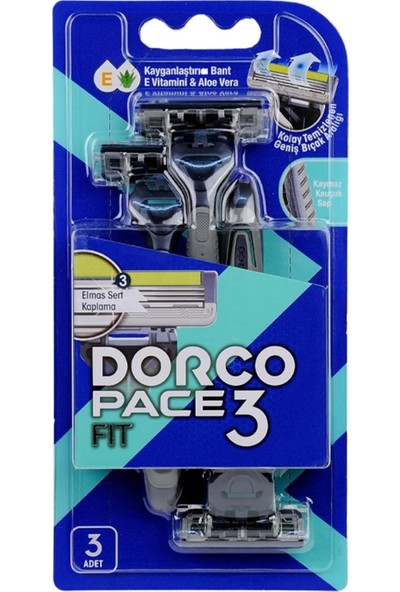 Dorco Pace 3 Bıçaklı 3'lü Tıraş Bıçağı