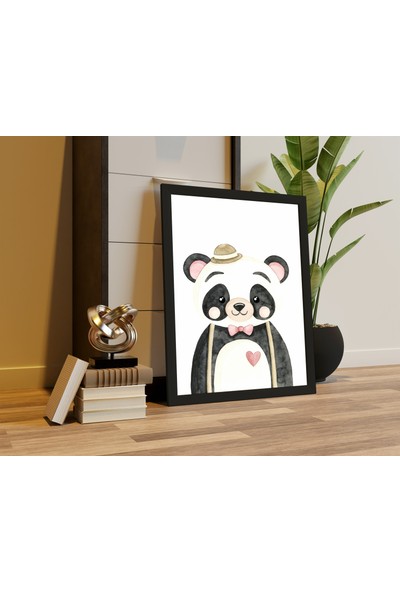 Emirgan Panda Amca Temalı Dekoratif Siyah Çerçeveli Tablo 33X48 cm Emirgan Panda Amca Temalı Dekoratif Siyah Çerçeveli Tablo 33X48 cm
