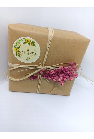 YCB Tasarım Davetiye Zarf-Nikah Şekeri Etiketi Yapışkanlı