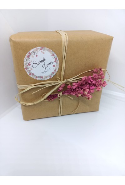 YCB Tasarım Davetiye Zarf-Nikah Şekeri Etiketi Yapışkanlı