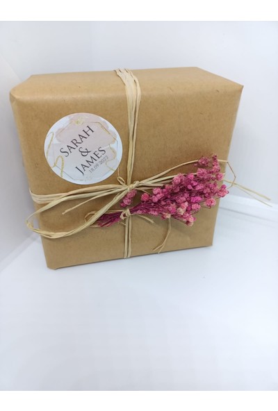 YCB Tasarım Davetiye Zarf-Nikah Şekeri Etiketi Yapışkanlı