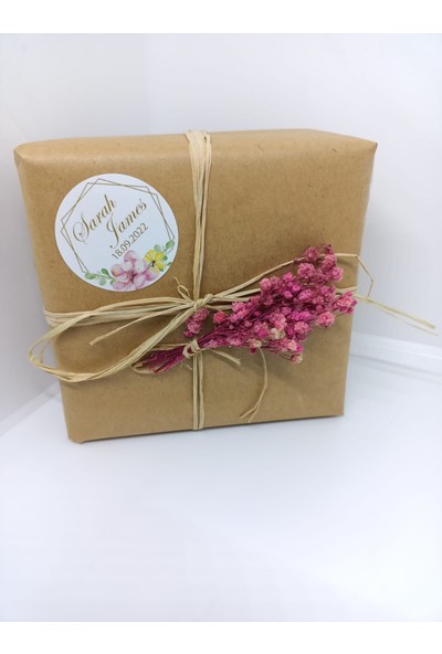 YCB Tasarım Davetiye Zarf-Nikah Şekeri Etiketi Yapışkanlı