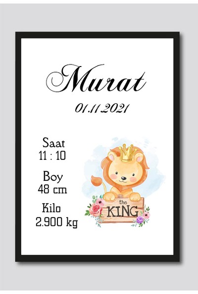 Lina 20 x 25 Cm Ahşap Bebek Doğum Panosu Lina 20 x 25 Cm Ahşap Bebek Doğum Panosu