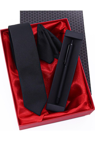 VegaGiftShop Siyah Kravat & Siyah Roller Kalem Seti VegaGiftShop Siyah Kravat & Siyah Roller Kalem Seti