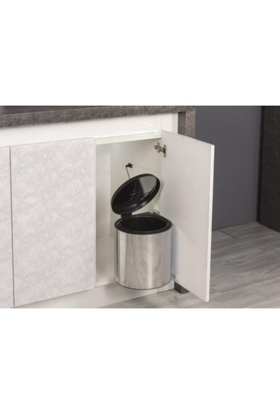 Maxiflow Smart Dolap Içi Çöp Kovası 11LT Krom Mutfak Paslanmaz Maxiflow Smart Dolap Içi Çöp Kovası 11LT Krom Mutfak Paslanmaz
