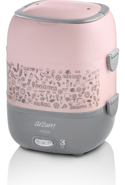 Arzum AR1073 Foodie Modern Sefer Tası - Pembe Arzum AR1073 Foodie Modern Sefer Tası - Pembe