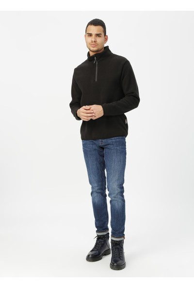 National Geographic Dik Yaka Polar Siyah Erkek Sweatshirt