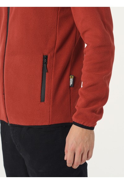National Geographic Kiremit Dik Yaka Erkek Polar Sweatshirt