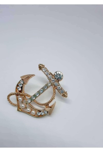 İmren Aksesuar Çapa Iğneli Broş