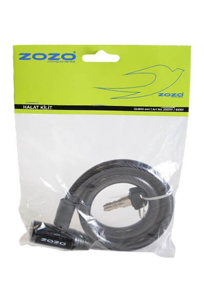 Zozo Halat Kilit Anahtarlı 12X800MM