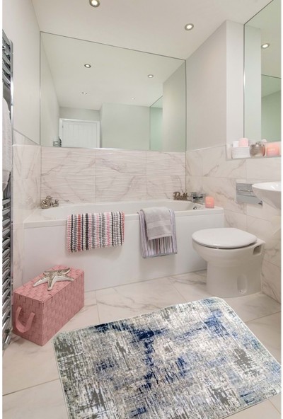 Pandora Halı Yumuşak Dokulu Akrilik Yıkanabilir Banyo Paspas Halısı (70X100) - Desen6 Pandora Halı Yumuşak Dokulu Akrilik Yıkanabilir Banyo Paspas Halısı (70X100) - Desen6