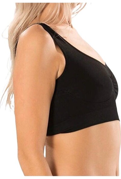 Ipek Özmel Kadın Siyah Kalın Askılı Pedli Büstiyer, Sporcu Atleti Spor Sütyeni Ipek Özmel Kadın Siyah Kalın Askılı Pedli Büstiyer, Sporcu Atleti Spor Sütyeni