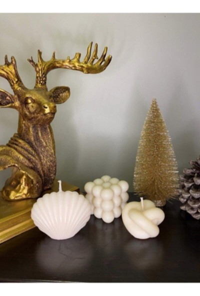 Vivaldi 3'lü Dekoratif Kokulu Mum Seti Beyaz Renk Vivaldi 3'lü Dekoratif Kokulu Mum Seti Beyaz Renk