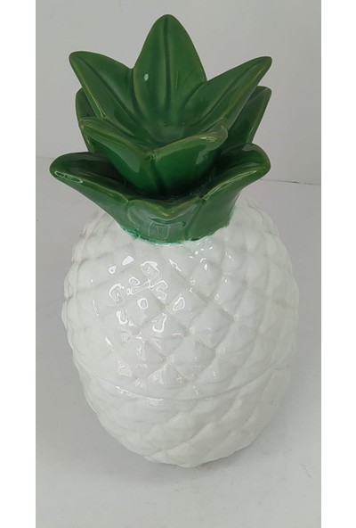 Lucky Art Seramik Ananas Formunda Biblo Şekerlik