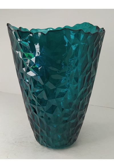 Lucky Art Topaz Rengi Dışı Kendinden Kabartmalı Cam Büyük Boy Vazo Lucky Art Topaz Rengi Dışı Kendinden Kabartmalı Cam Büyük Boy Vazo