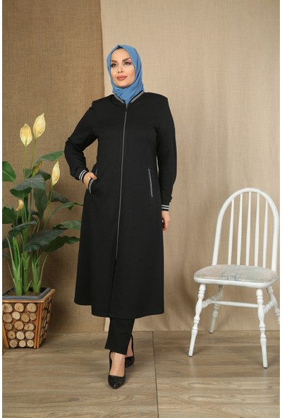 Tuğralı Kışlık Siyah Spor Kap