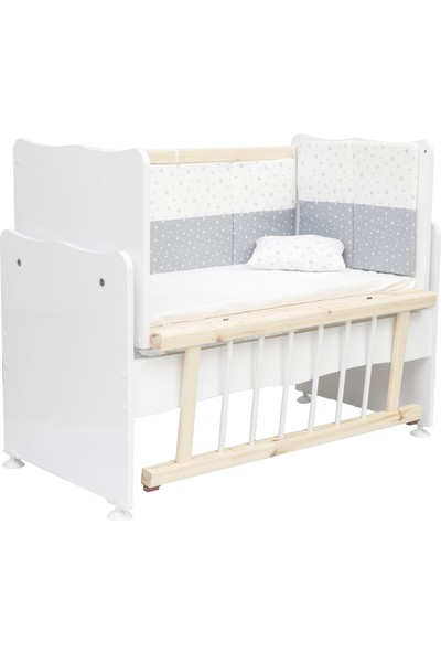 Exorbaby EX-510 50X100CM Sallanır Ahşap Anne Yanı Bebek Beşiği Exorbaby EX-510 50X100CM Sallanır Ahşap Anne Yanı Bebek Beşiği