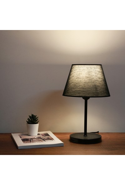 Homing Kumaş Başlık Siyah Gövde Abajur