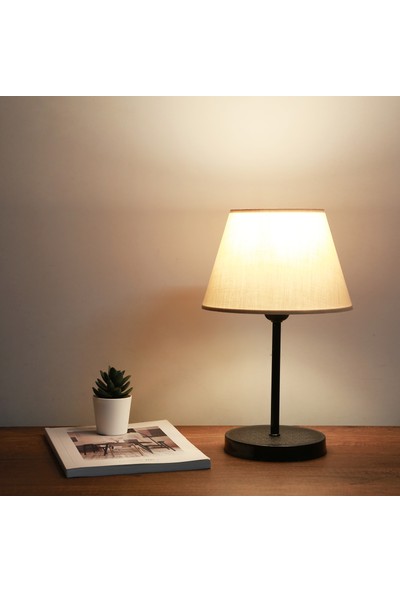 Homing Kumaş Başlık Siyah Gövde Abajur