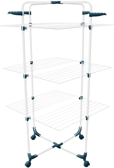 Ege Stream 3katlı Tekerlekli Çamaşır Askısı Çamaşırlık Kurutmalık