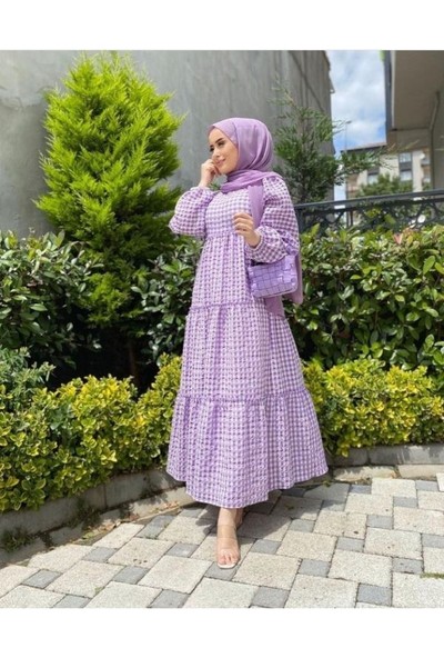 Ensa Tesettür Ensa Kadın Gofre Elbise