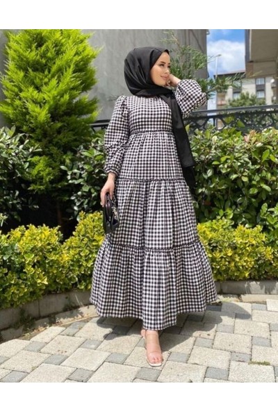 Ensa Tesettür Ensa Tesettur Kadın Gofre Elbise