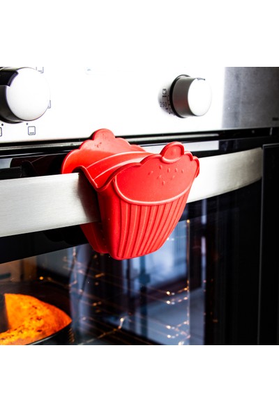 Zuzu Made Silikon Fırın Eldiveni Kırmızı