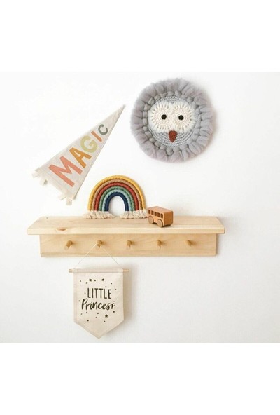 Woodart Ahşap Montesorri Çocuk Bebek Anahtar Kıyafet Askılığı Woodart Ahşap Montesorri Çocuk Bebek Anahtar Kıyafet Askılığı